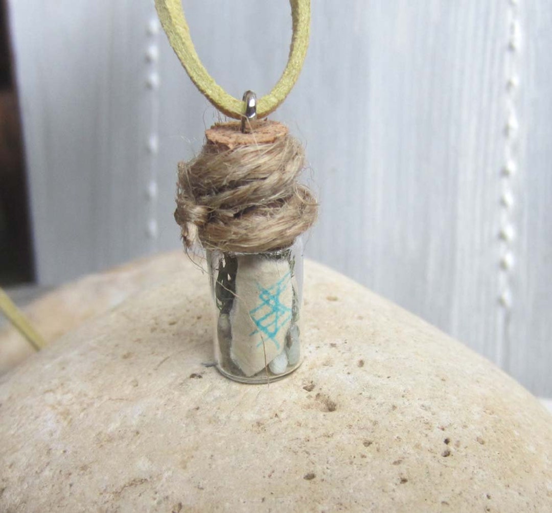 Witch Bottle Necklace Bind Rune for Harmony Witchcraft - Etsy