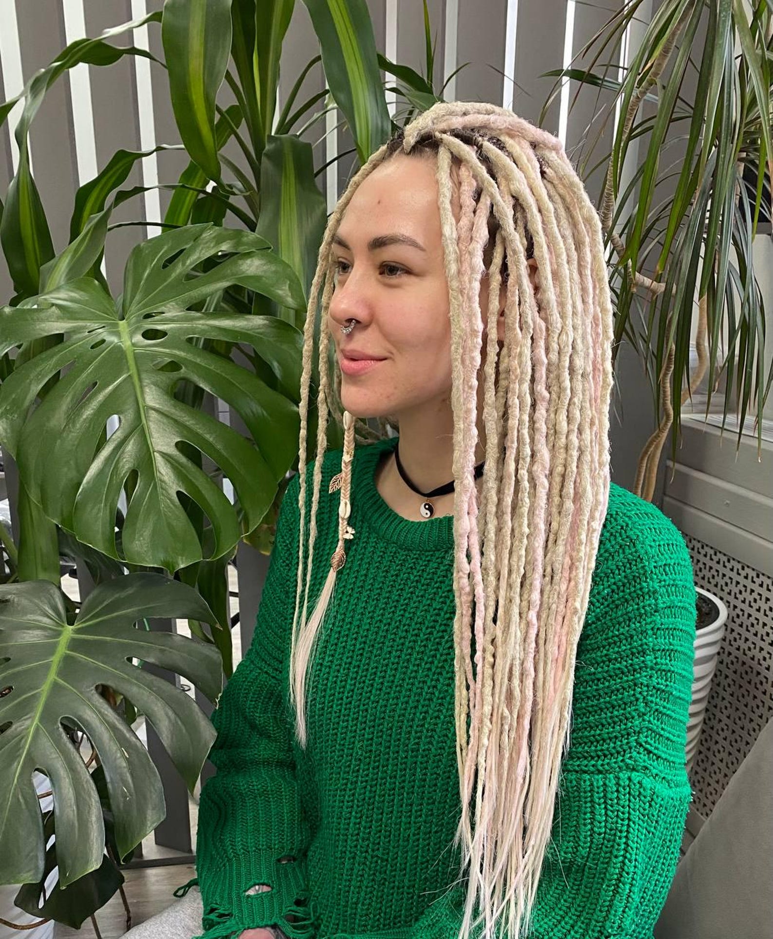 Platinum Blonde Synthetic Dreadlocks, DE SE Textured Dreadlock ...