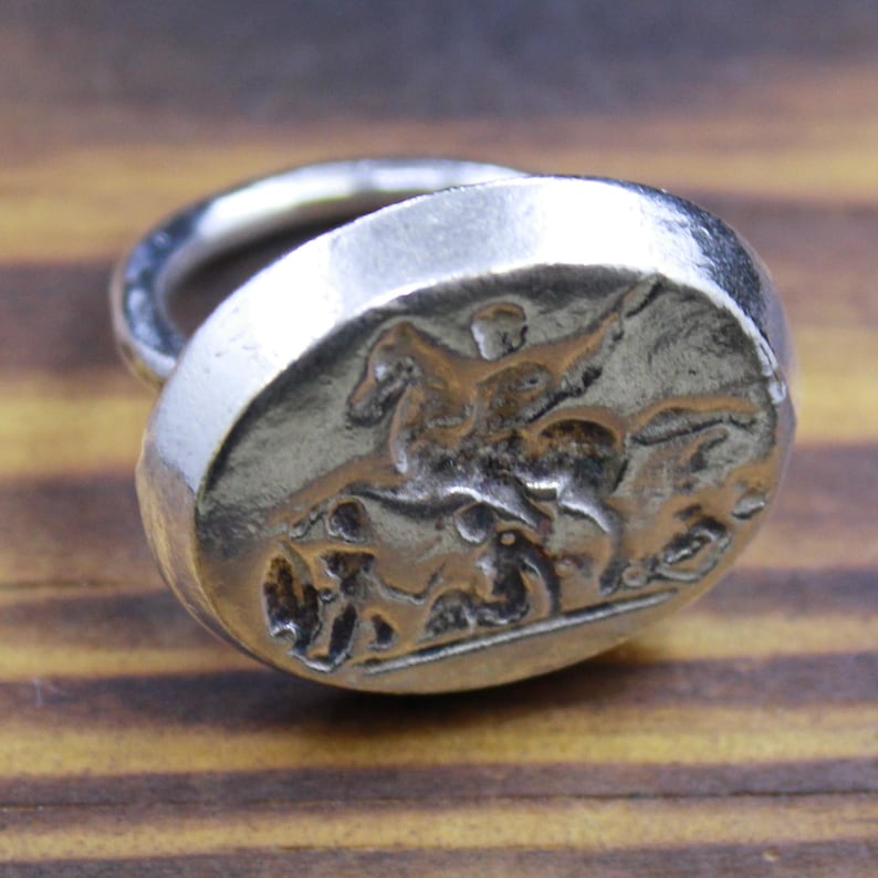 Handmade Bronze Roman Coin Replica Ring: Sterling Silver Band Ring - Etsy