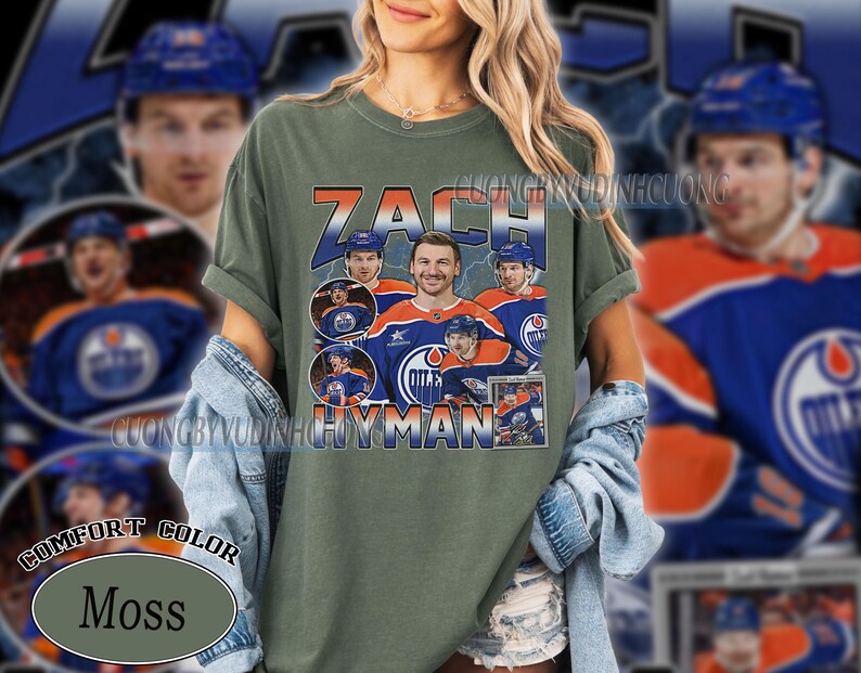 Vintage Zach Hyman Shirt, Zach Hyman Tee, Comfort Colors Zach Hyman Tee ...