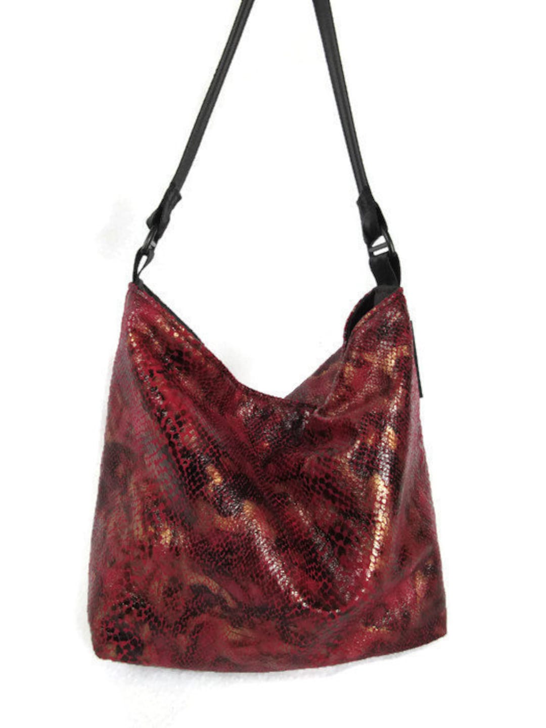 Ready to Ship, Bucket Bag, Faux Snake Purse, Faux Reptile Skin, Bucket ...