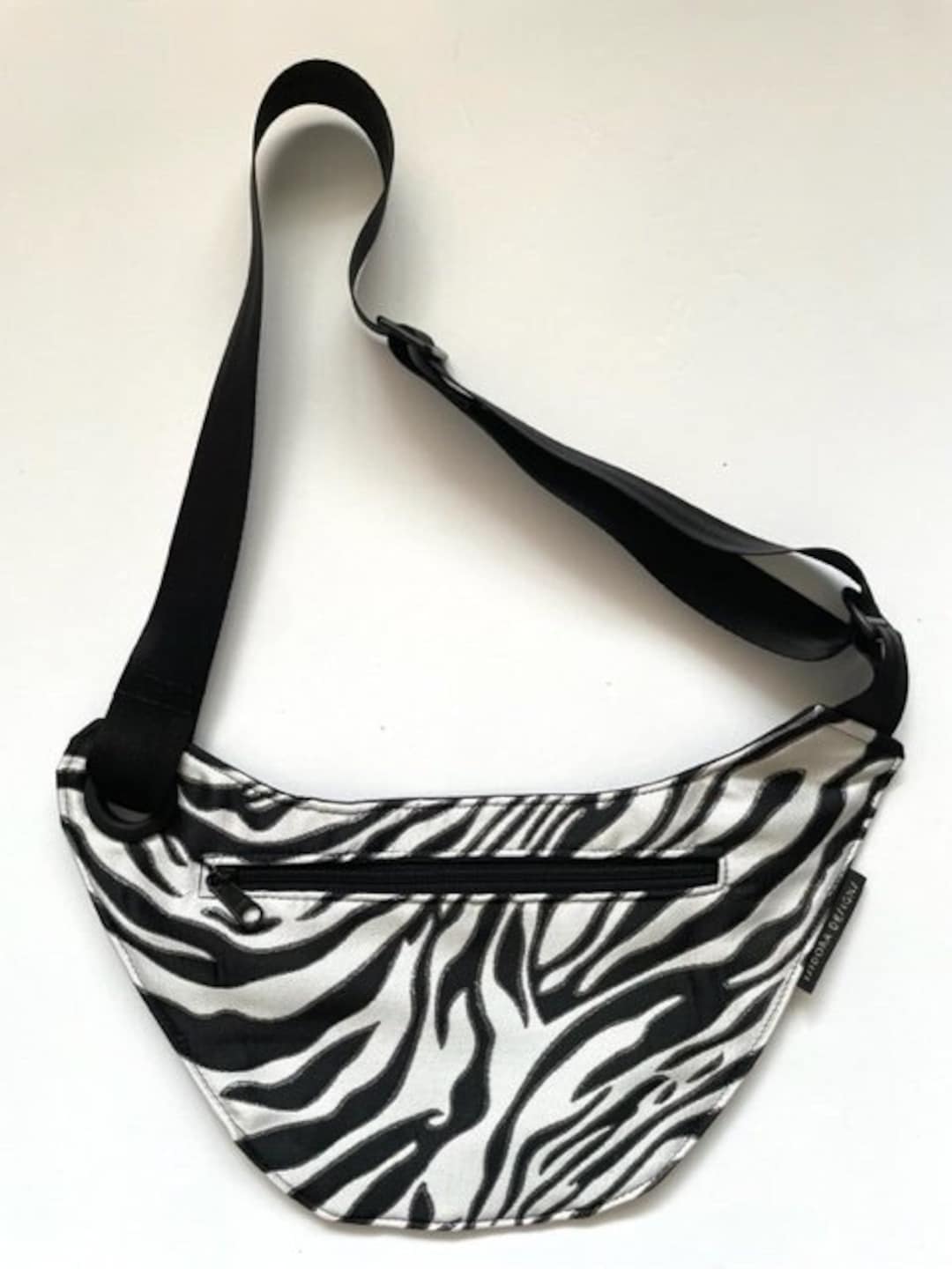 Zebra Crossbody Bag Purse, Black and White Animal Zebra Purse, Zebra ...
