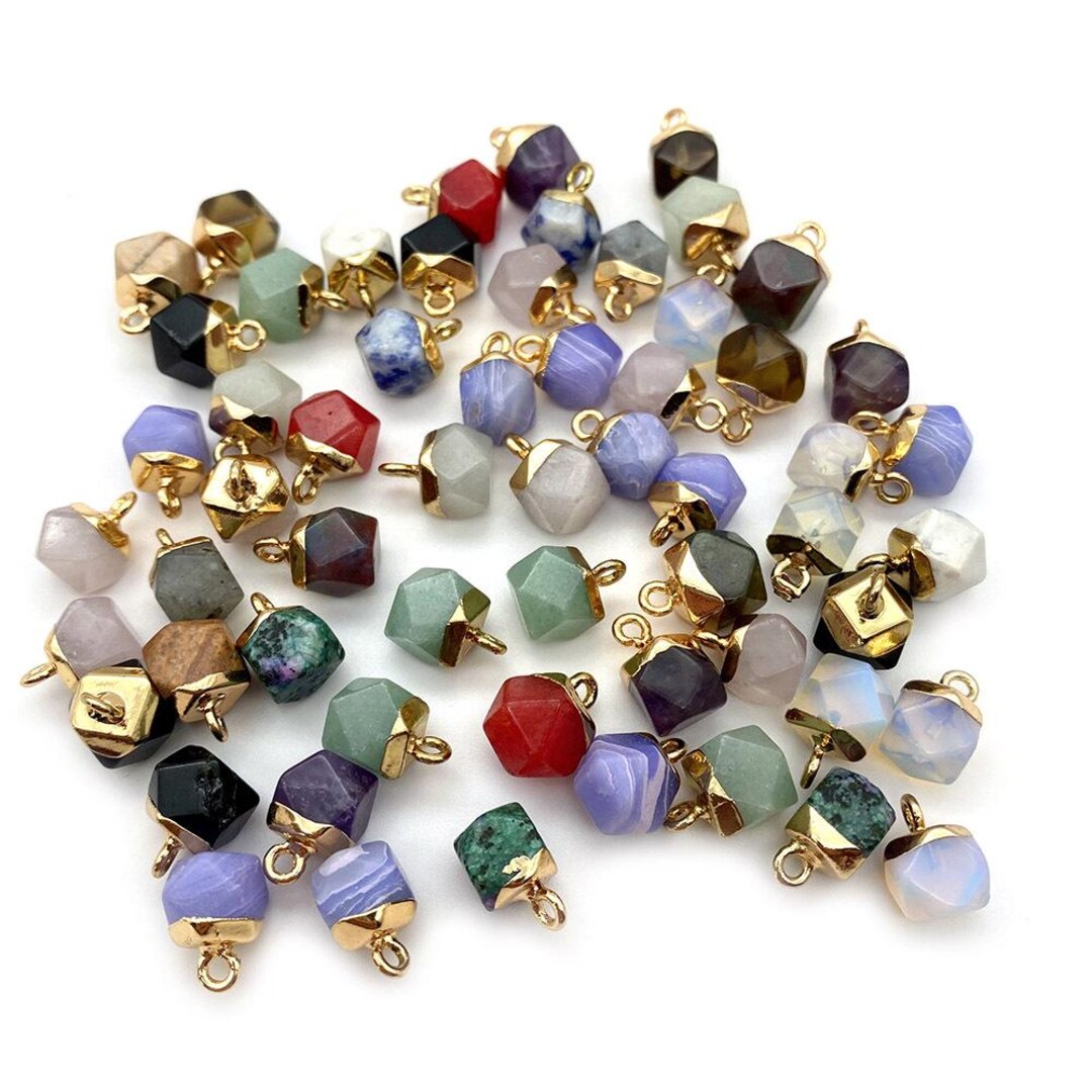 Polished Natural Stone Charms, Natural Gemstone Women's Pendant ...