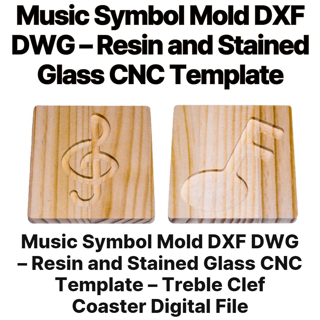 Music Symbol Mold DXF DWG CNC Digital Plans - Etsy
