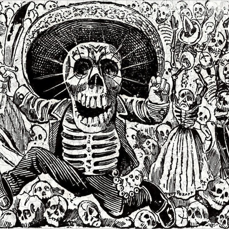 Sugar Skull Puzzle - Etsy