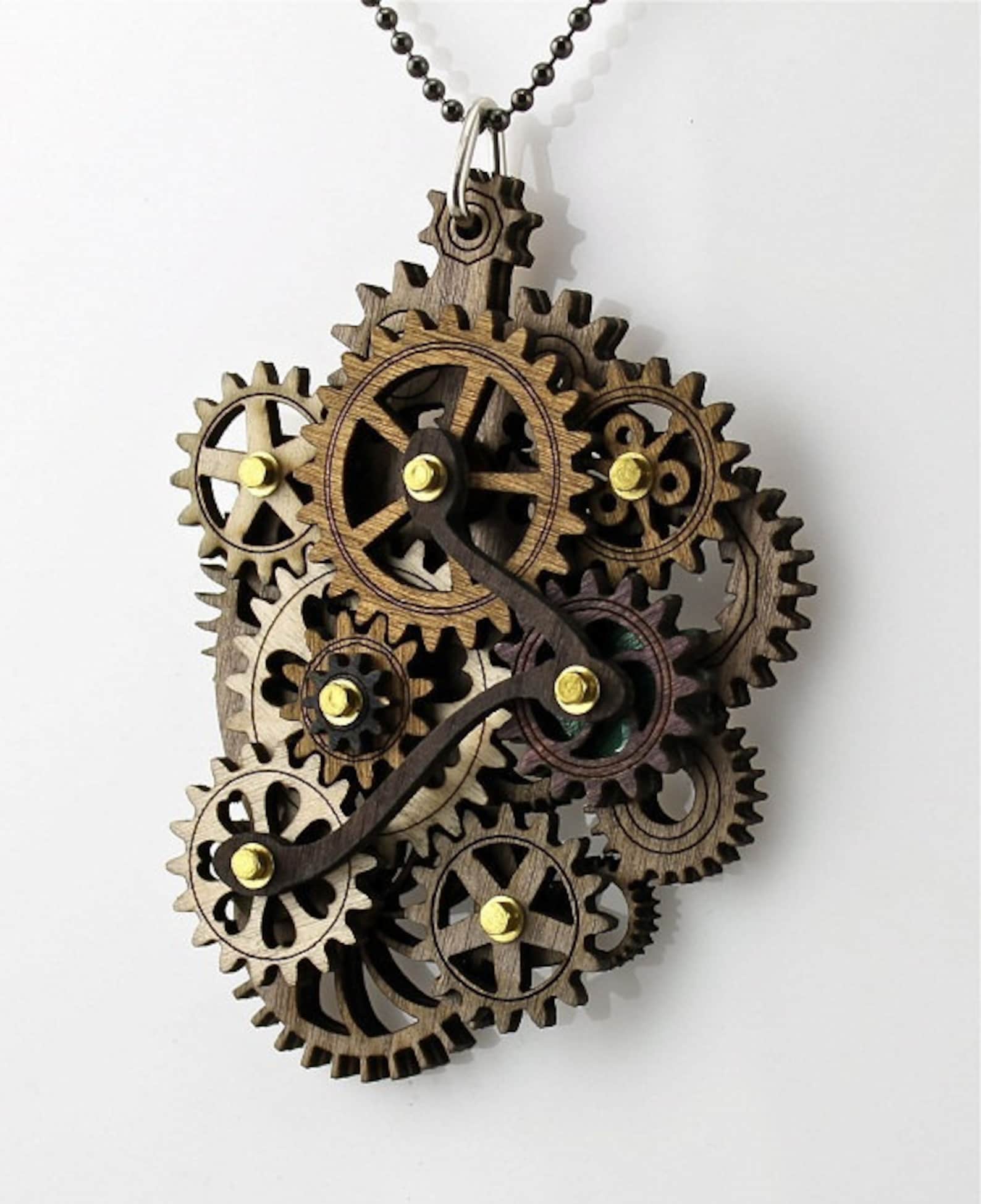 Kinetic Main Gear Pendant #6001A - Etsy