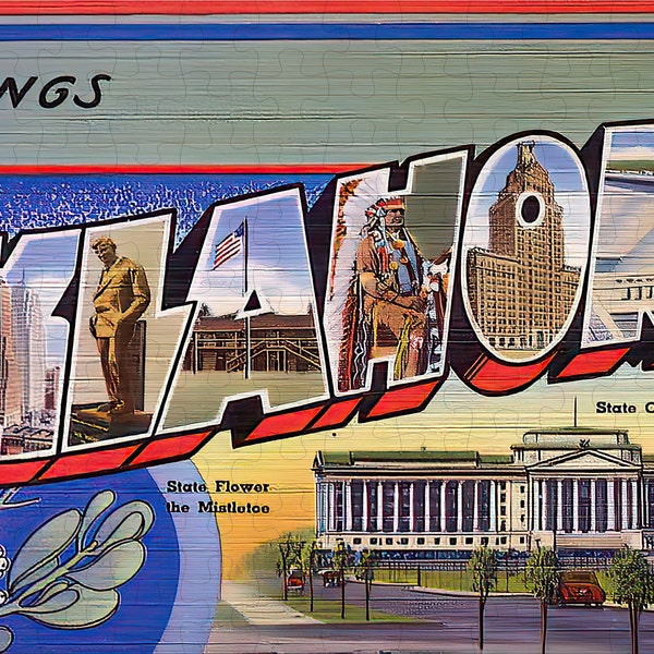 Oklahoma Puzzle - Etsy
