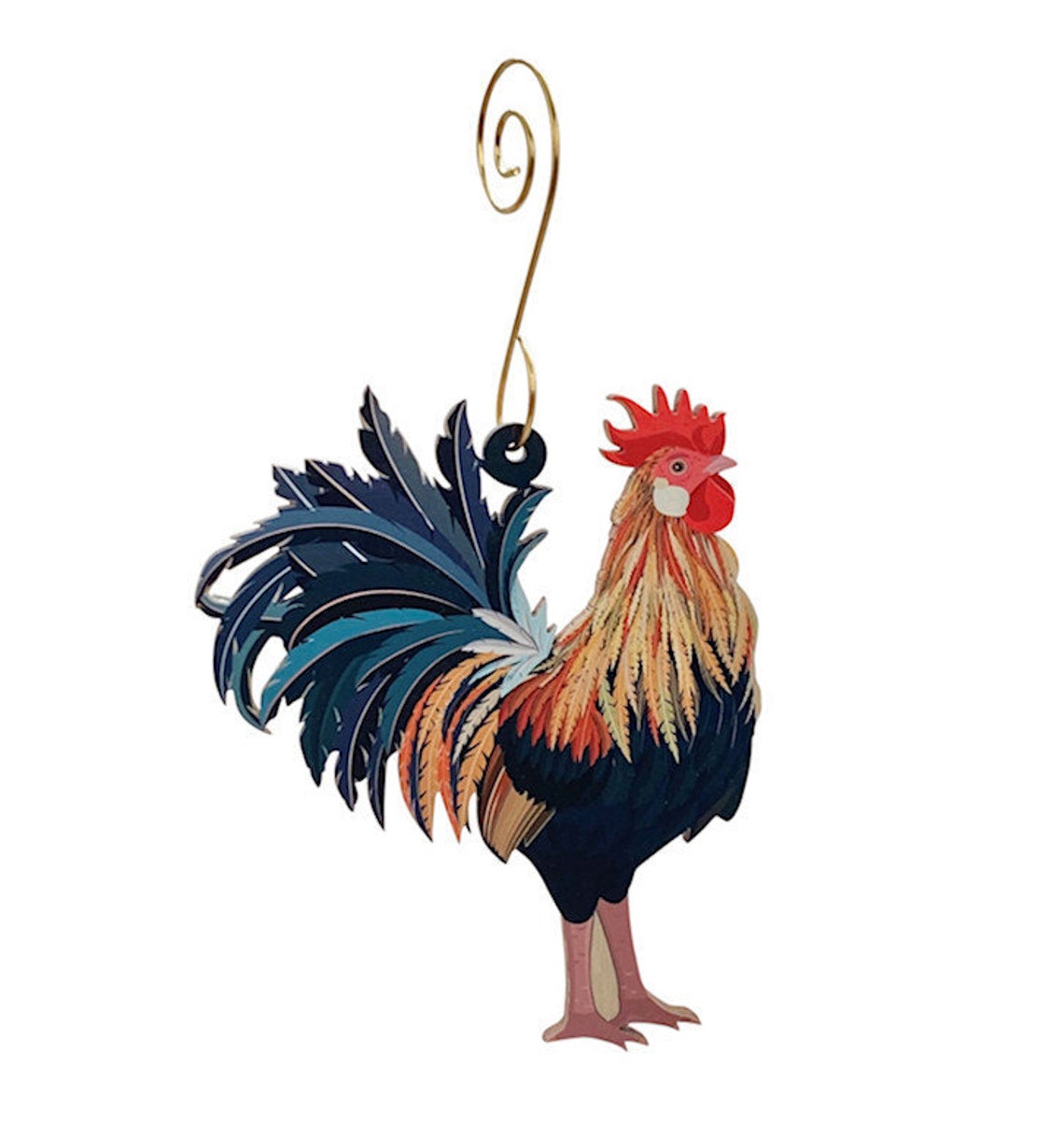 Rooster Ornament #9885 - Etsy