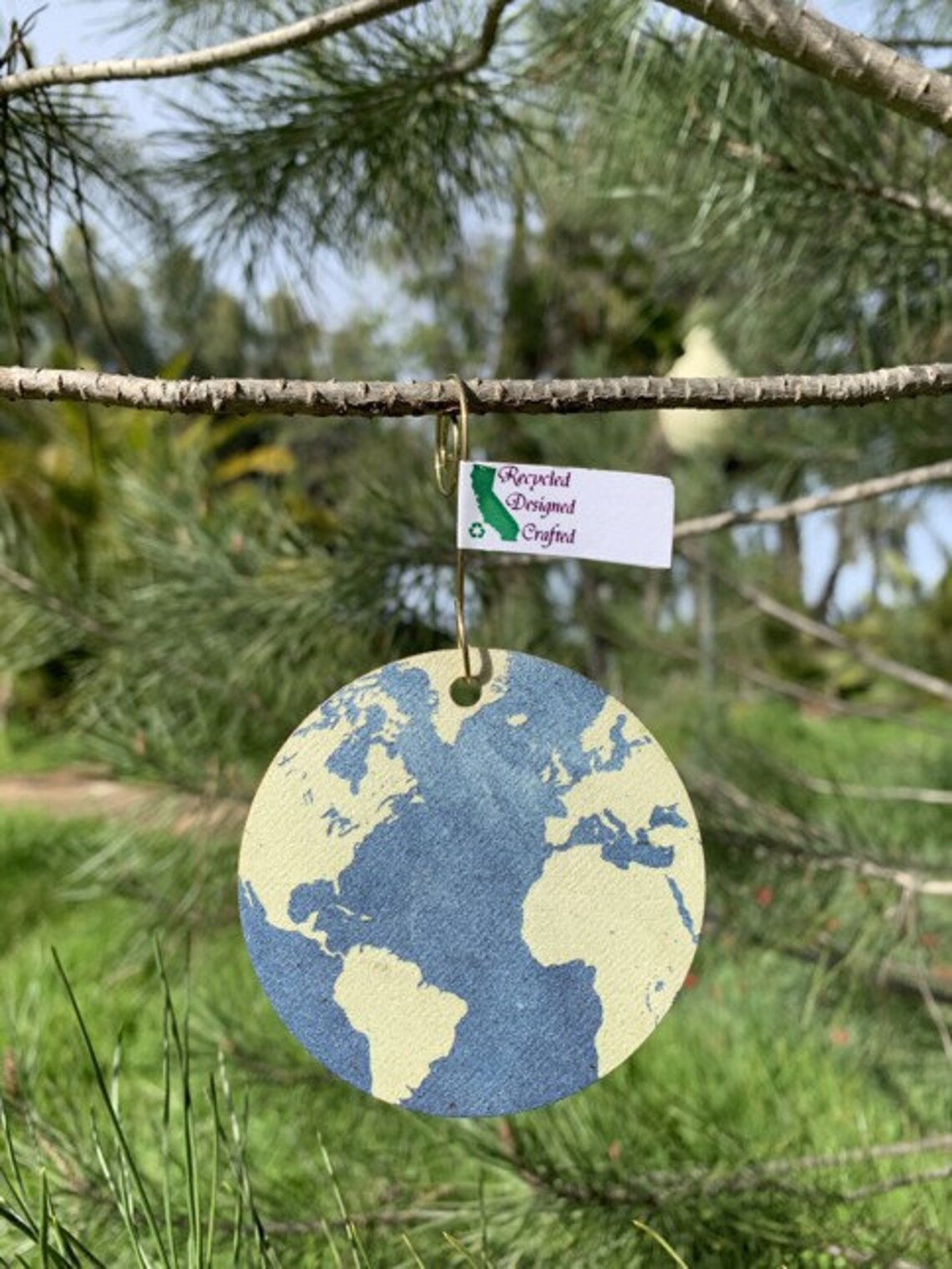 Retro Earth Ornament 9938 - Etsy