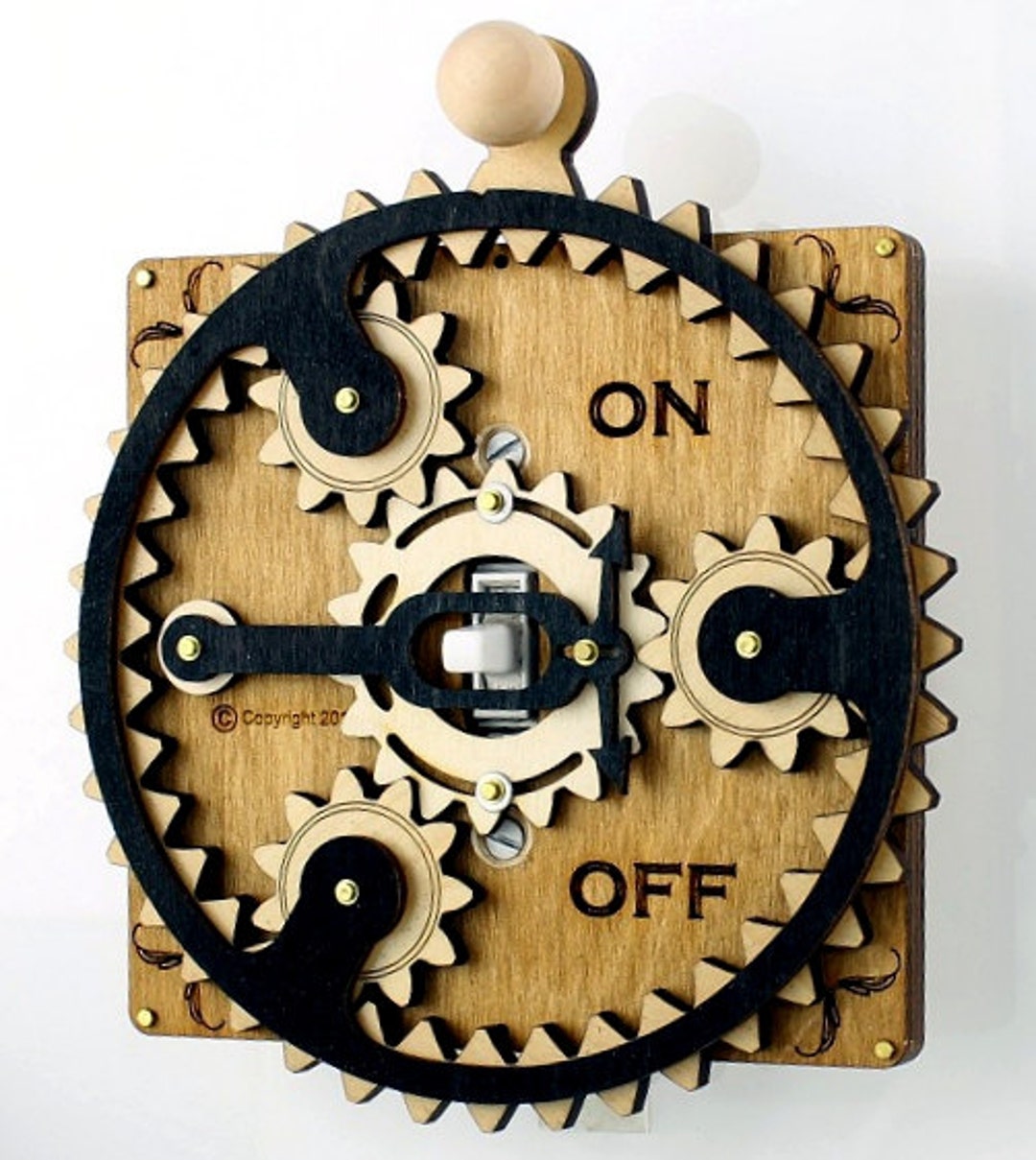 Black and Tan Planetary Gear Light Switch Plate #8002D - Etsy