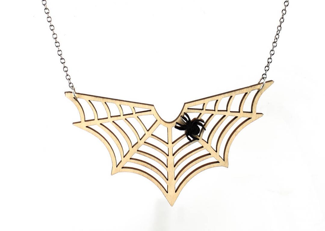 Spider Web Necklace #6150 - Etsy