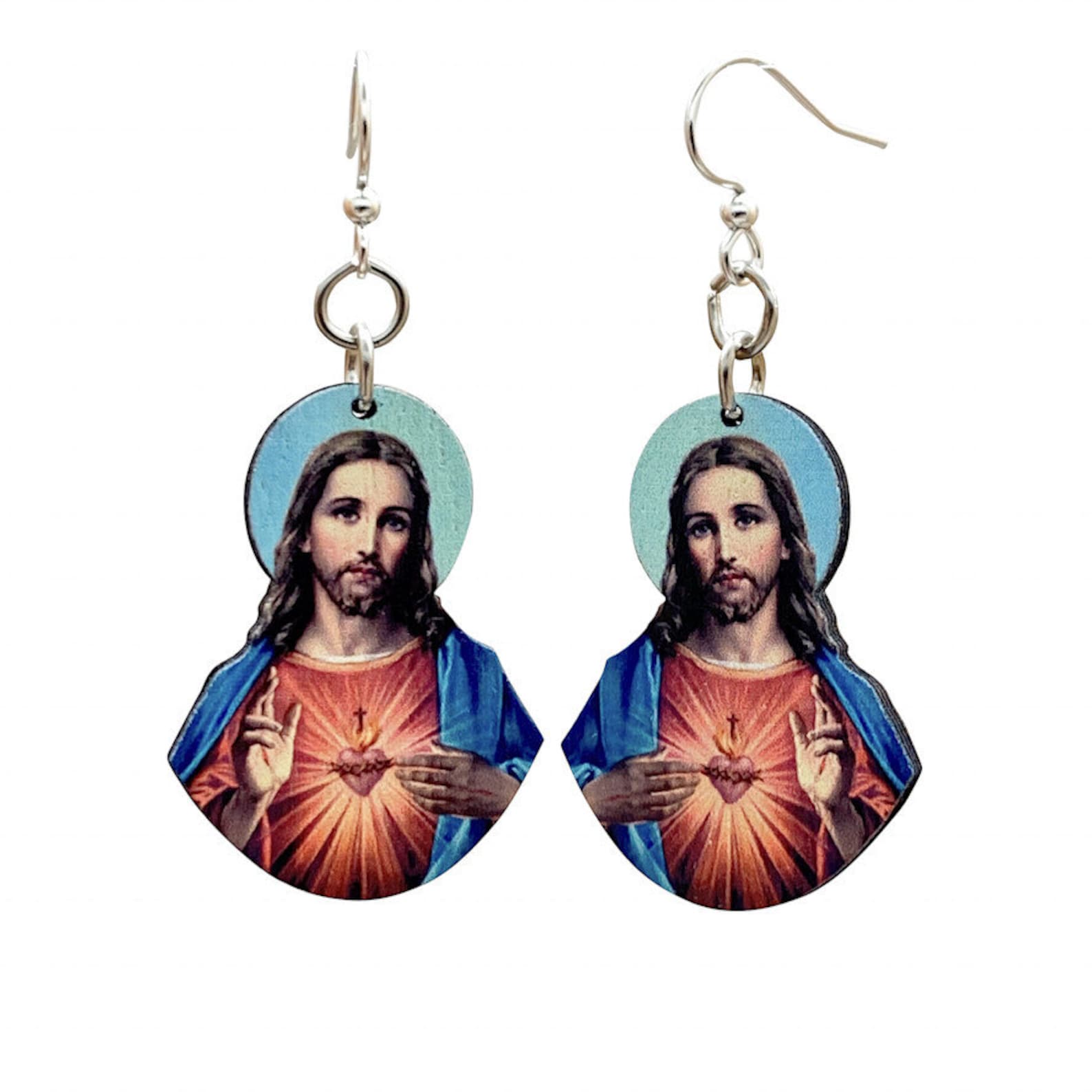 Jesus Earrings T073 - Etsy
