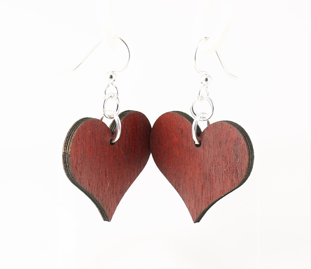 Small Solid Heart Out of Laser Cut Wood - Etsy