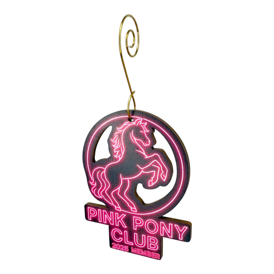 I Join the Pink Pony Club This Year Ornament - Etsy