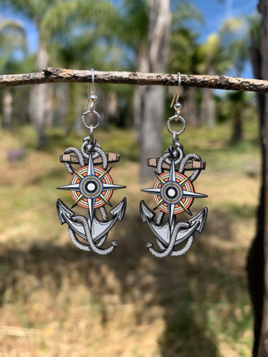 Anchor and Compass Rose 1653 - Etsy