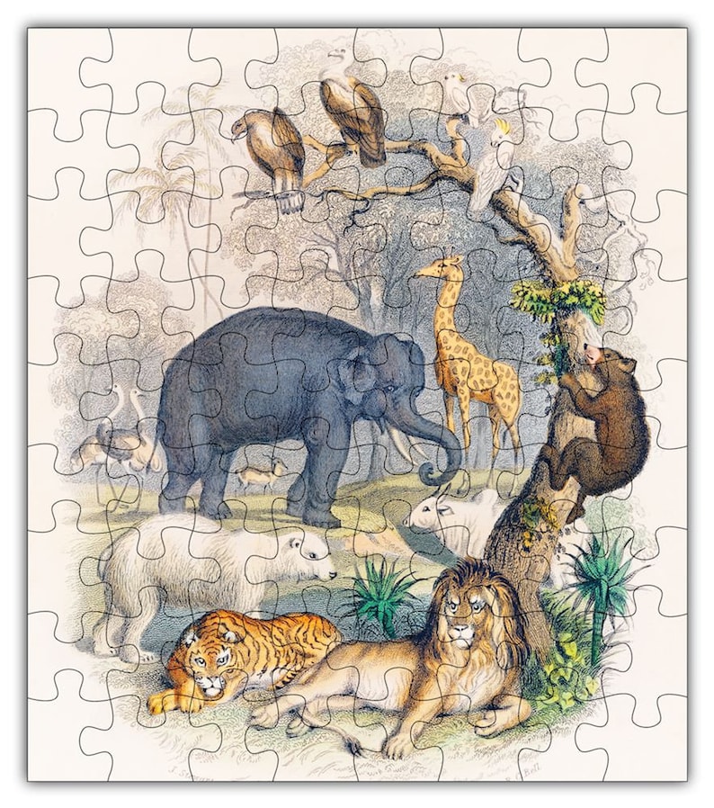 Zoo Animal Puzzle 6802 72pcs - Etsy