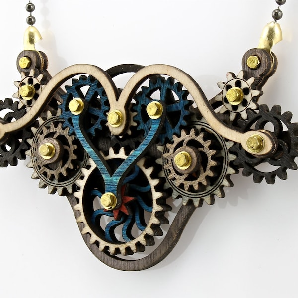 Gear Necklace - Etsy