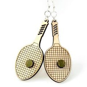 Tennis Racquets With Little Green Tennis Ball Laser Cut Wood - Etsy
