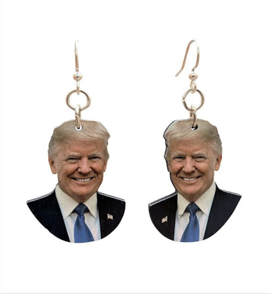 Donald Trump Earrings #T035 - Etsy