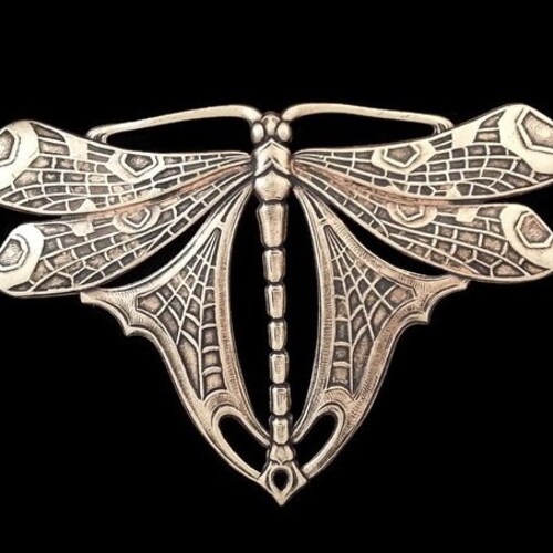 XX Large Brass Art Nouveau DECO Butterfly Beetle Pendant 73mm - Etsy