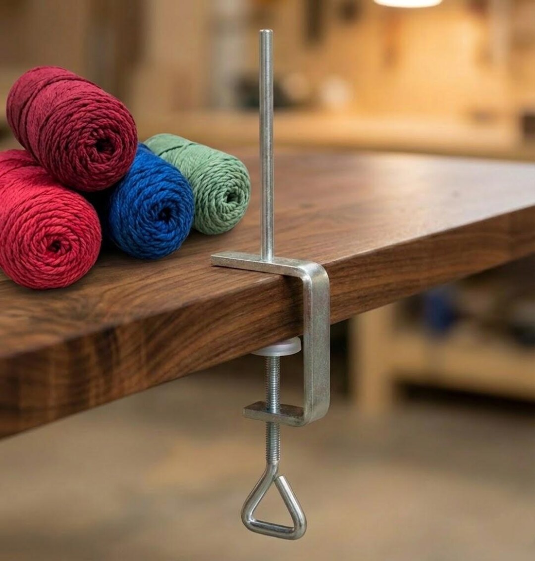 Steel Table Clamp, Chrome Plated, for Macrame, Knitting & DIY - Etsy