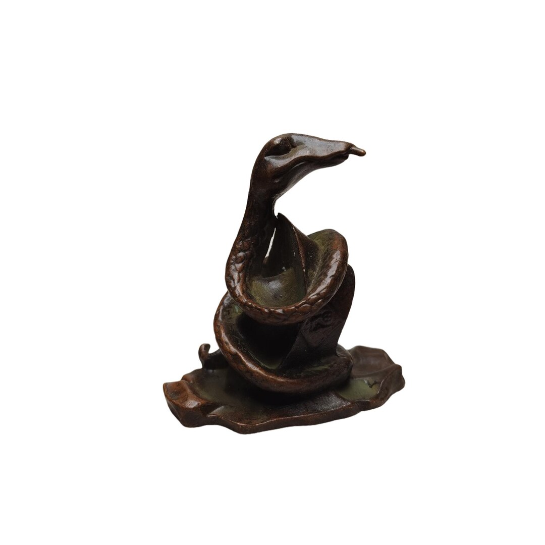 Mystic Bronze Snake Tea Pet: Elegant Desk/tea Table Decor With Good ...