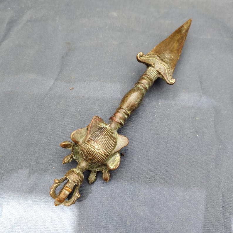 Tibetan Bronze Wrathful Guardian Phurba Tea Pet | Feng Shui Protection ...