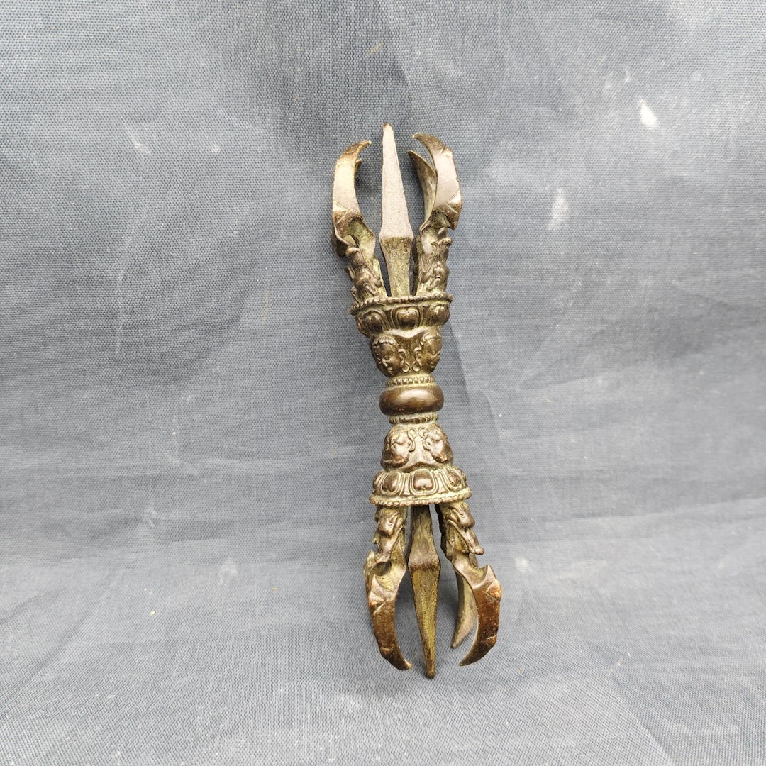 Tibetan Bronze Vajra Phurba Tea Pet | Feng Shui Amulet Decor - Etsy