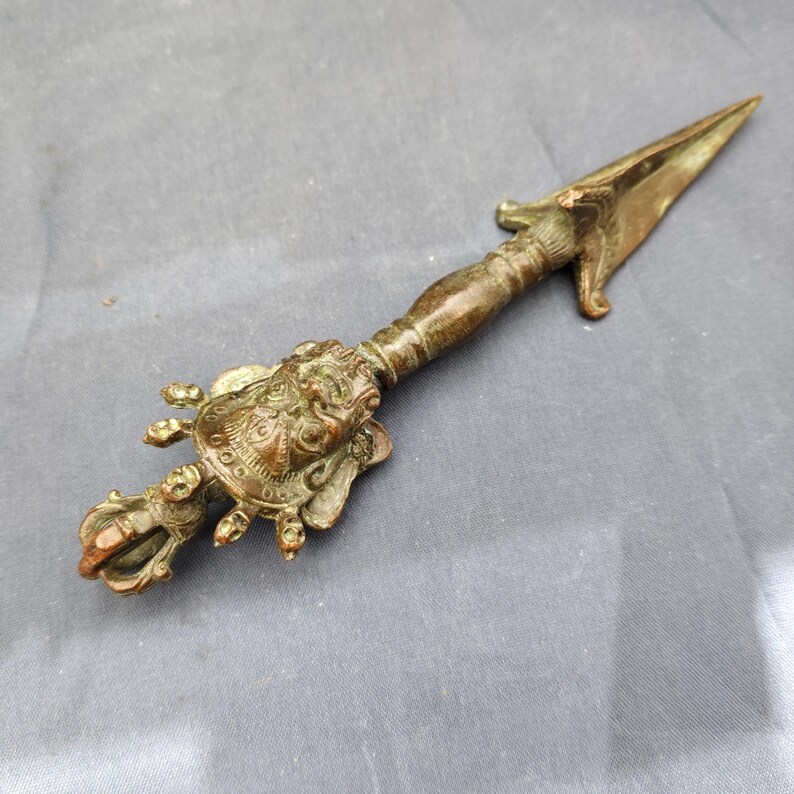 Tibetan Bronze Wrathful Guardian Phurba Tea Pet | Feng Shui Protection ...
