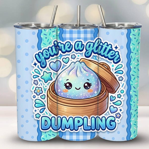 Blue Glitter Dumpling - Etsy