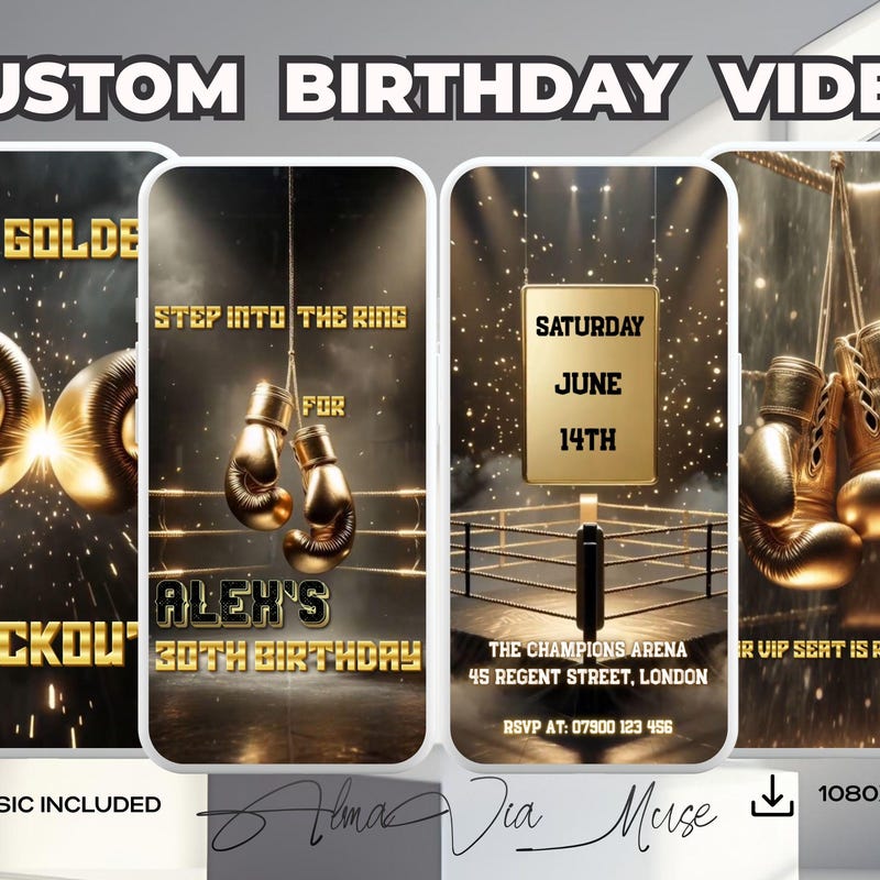Boxing Party - Etsy