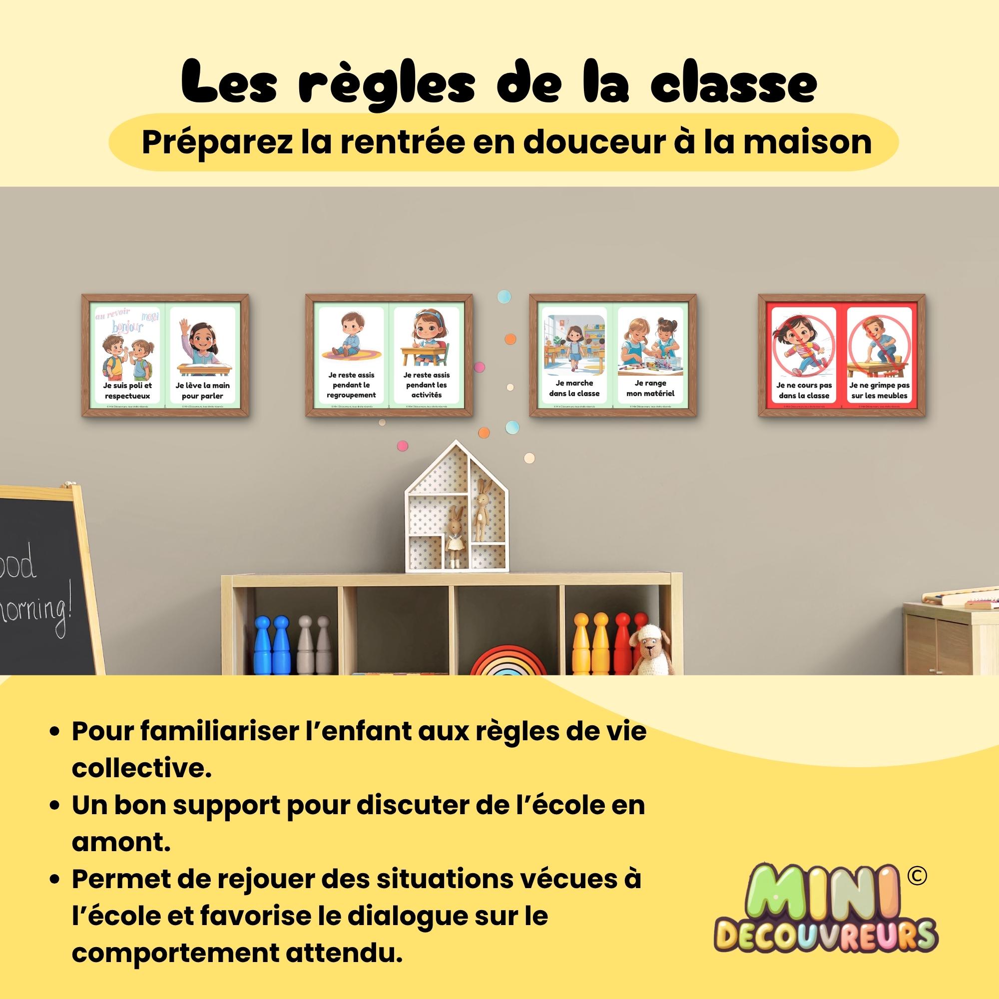 Affiches règles de vie de classe maternelle – 26 règles en PDF à ...