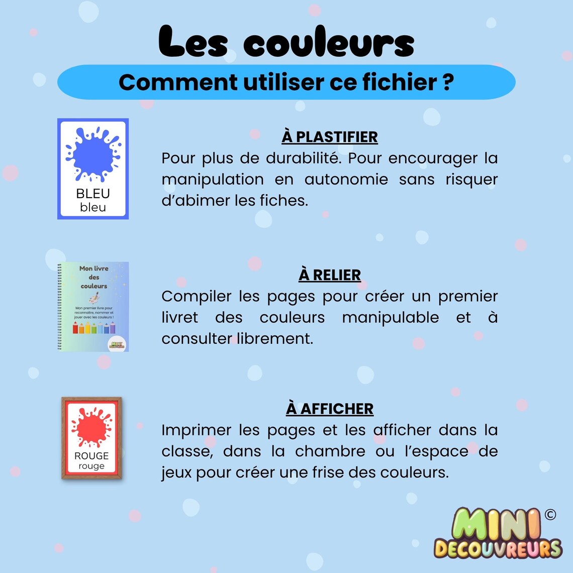 Affiches des couleurs à imprimer – PDF éducatif maternelle – 16 ...