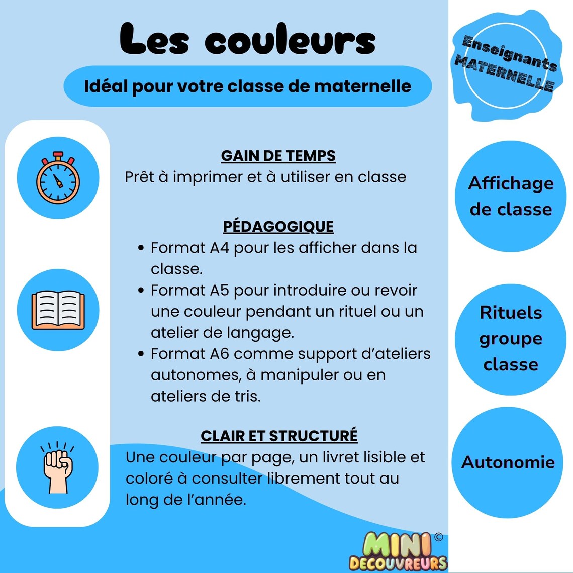 Affiches des couleurs à imprimer – PDF éducatif maternelle – 16 ...