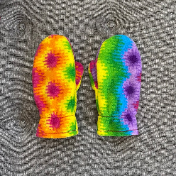 Rainbow Mittens - Etsy
