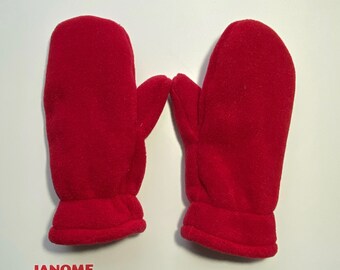 Red Mittens | Etsy