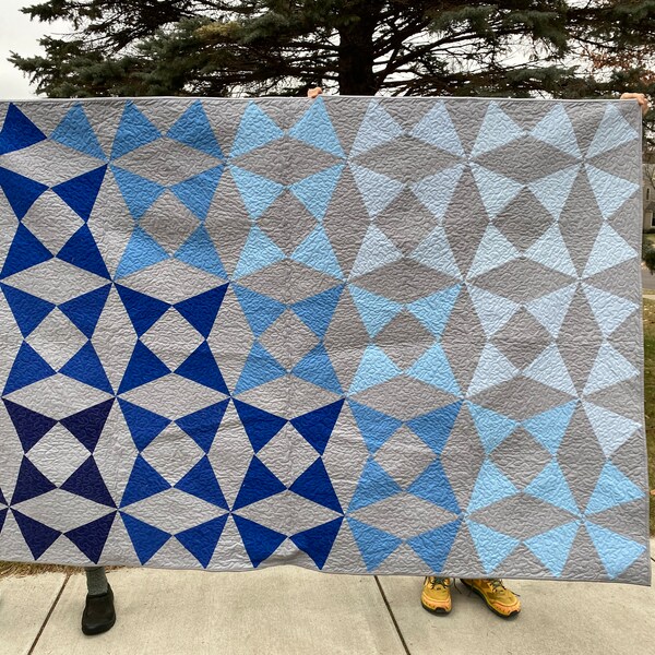 Geometric Quilt - Etsy