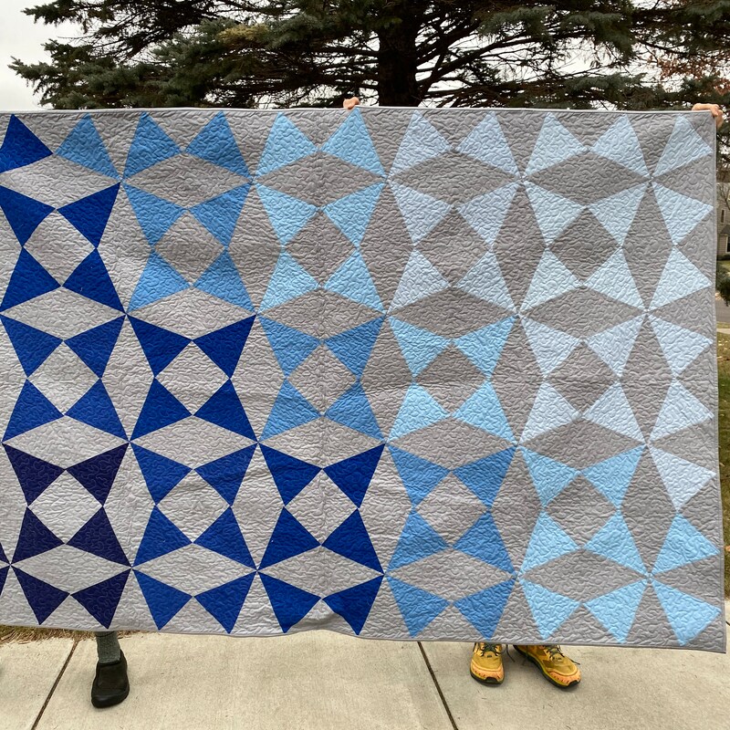 Geometric Quilt - Etsy