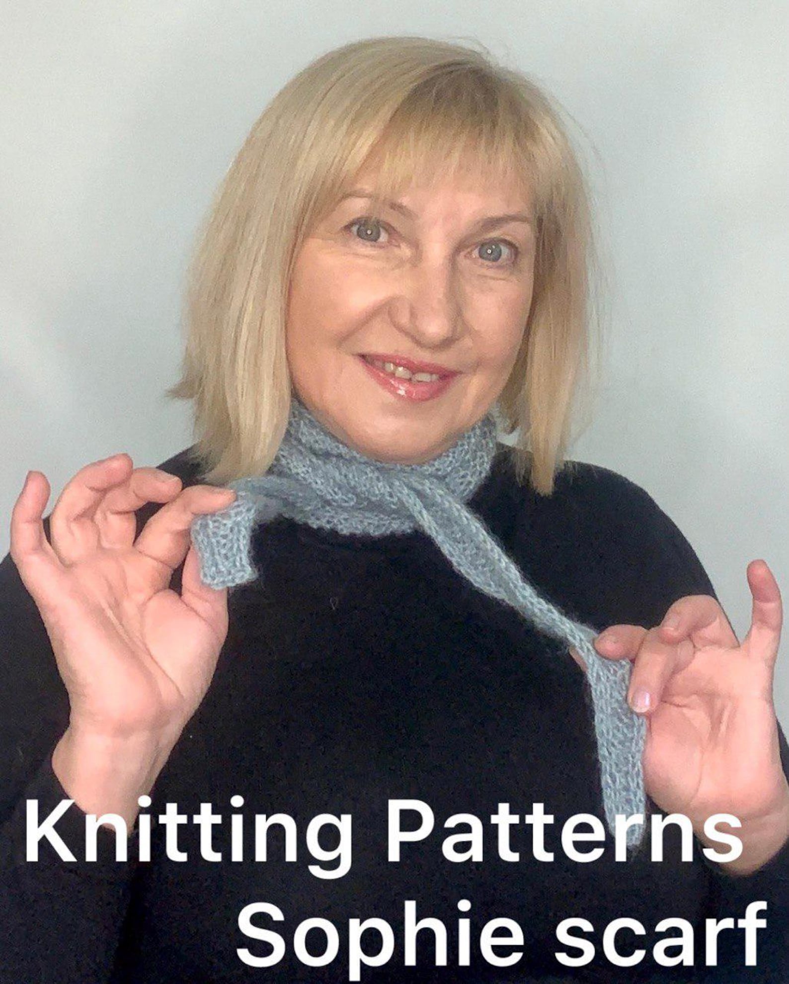 Knitting Pattern PDF: Sophie Scandinavian Scarf - Beginner Friendly ...
