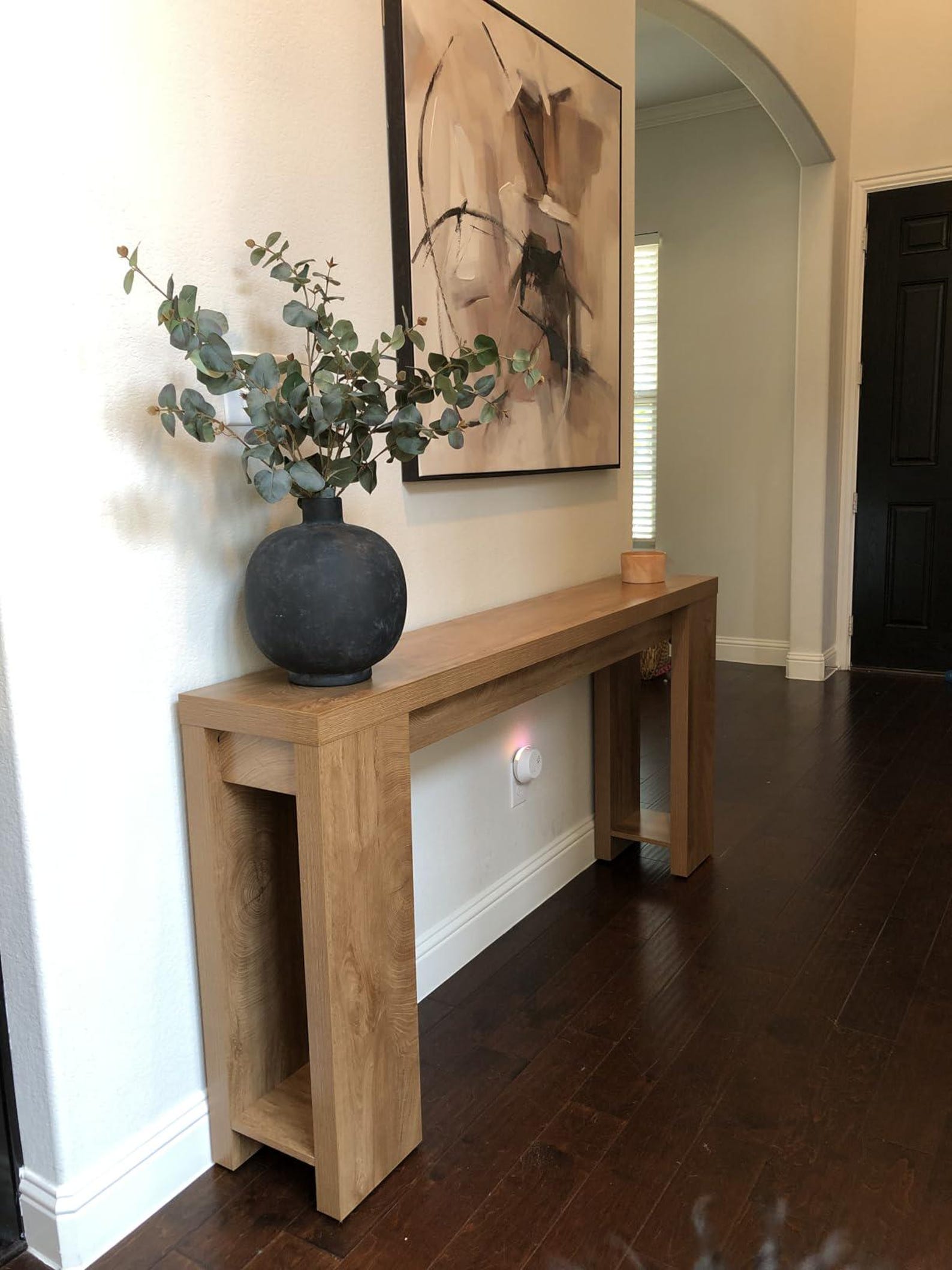 Slim Wood Entry Console Table With Accent Style - Etsy