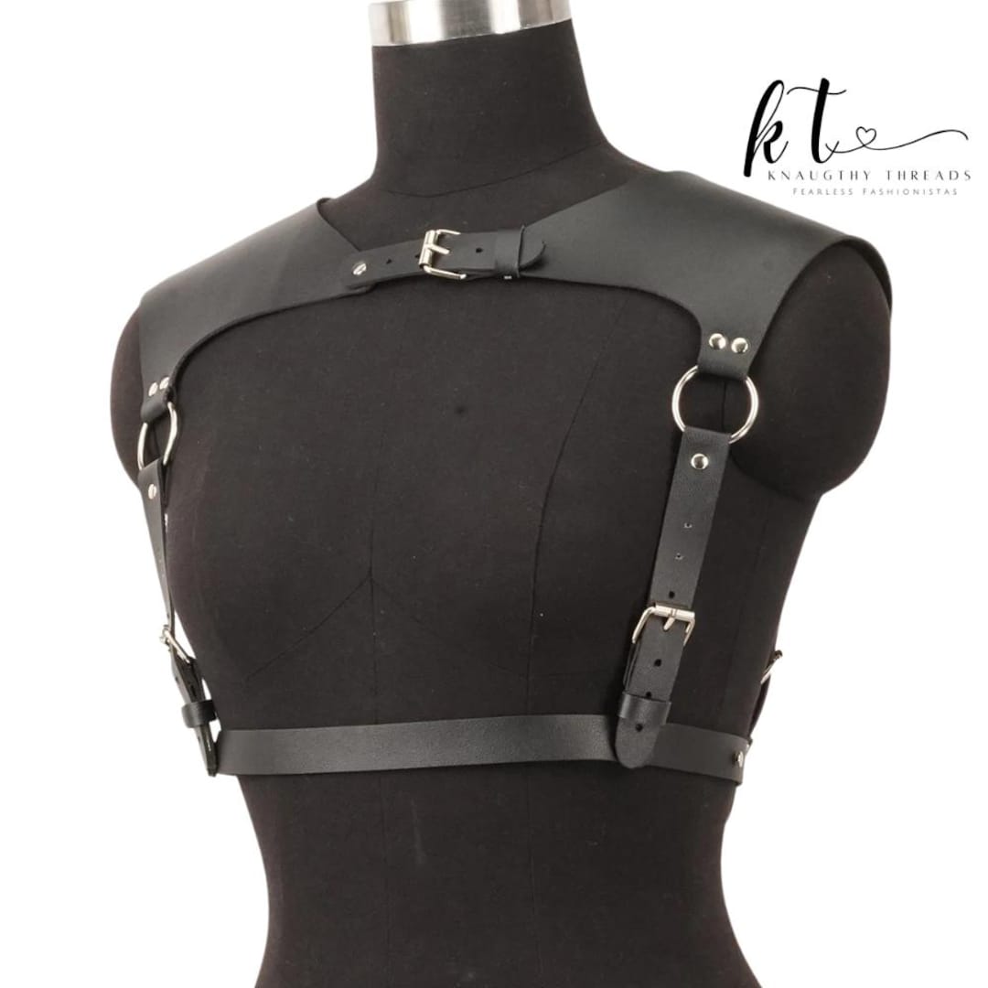 Stylish Leather Chest Harness Adjustable Women’s Fashion Belt - Etsy