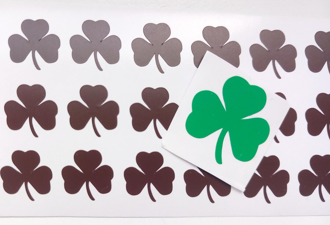 20 X Shamrock Irish Clover Vinyl Decals. Home Decor. Symbol of Ireland ...