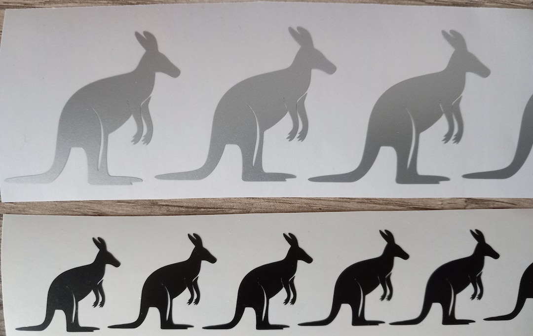 20x Kangaroo Stickers, Australia Animal Stickers, Baby Shower Party ...