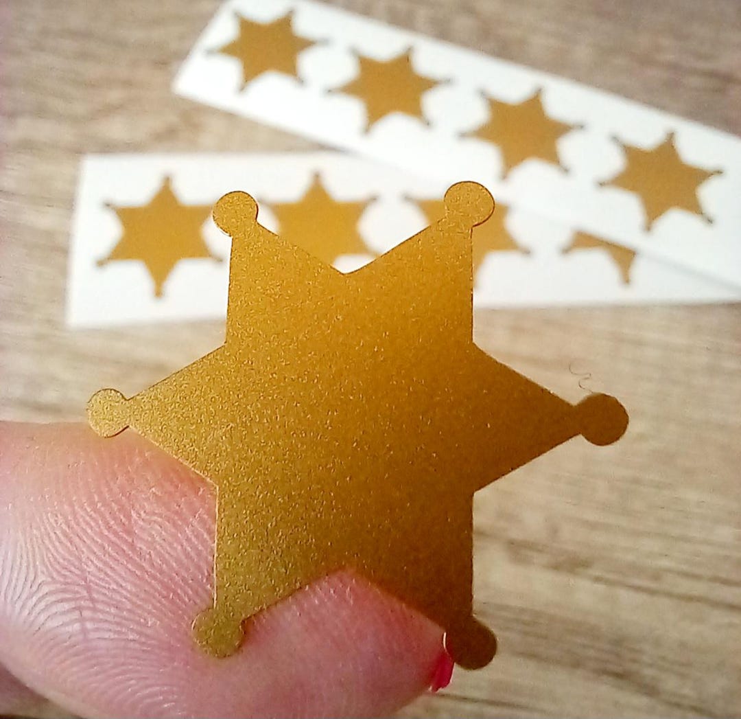 20 X Sheriff Badge Vinyl Decals/stickers. - Etsy