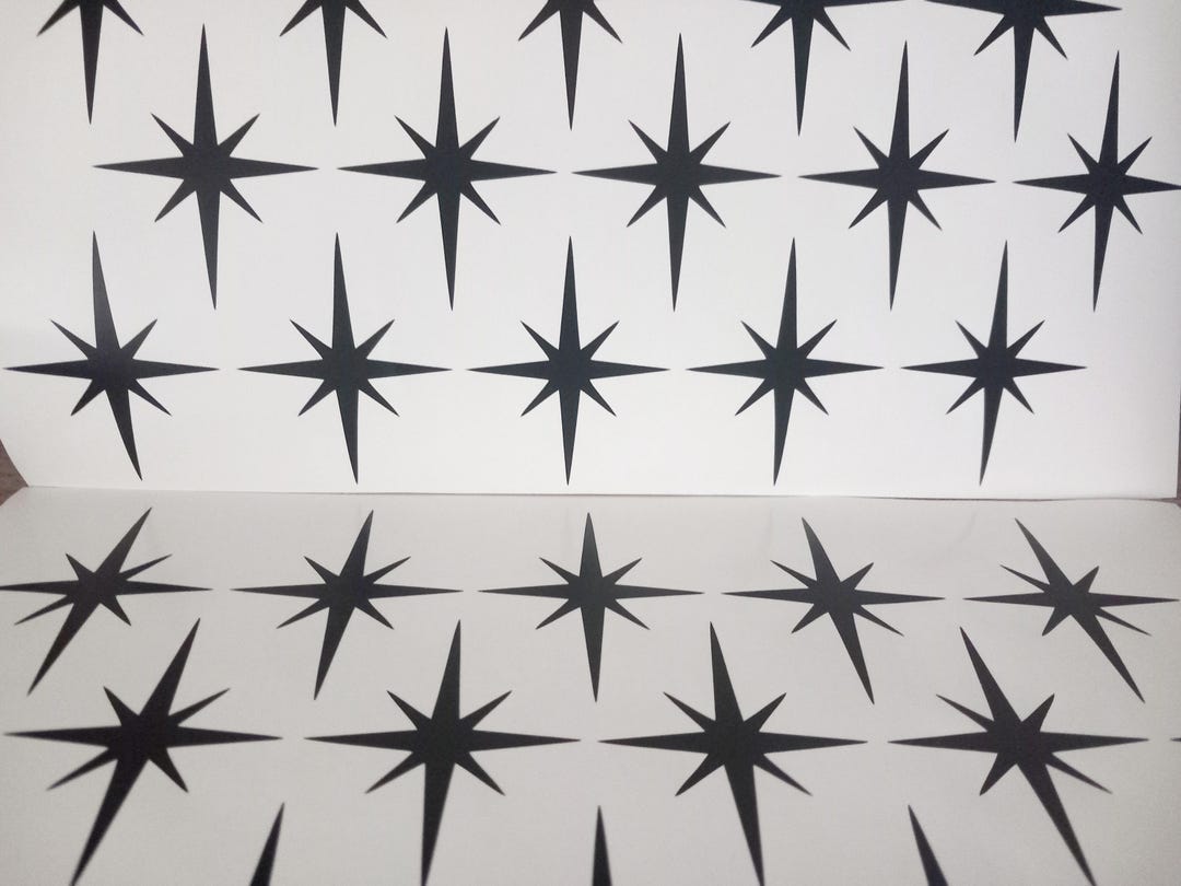 20 X Star Decals /stickers. Home Decor .furniture Decals .starburst ...