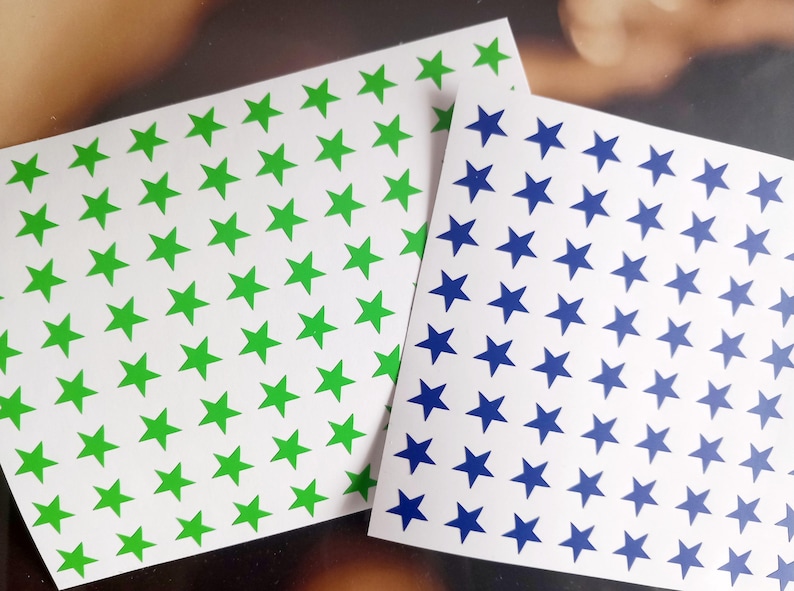300 X Tiny Star Stickers, Planner Decals. Small Star Shape . - Etsy