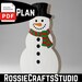 Snowman Winter Scroll Saw Wood Craft Pattern - Etsy