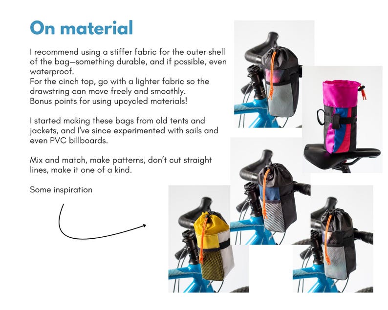Bikepacking Stem Bag Pattern PDF – Make Your Own Ultralight Handlebar ...