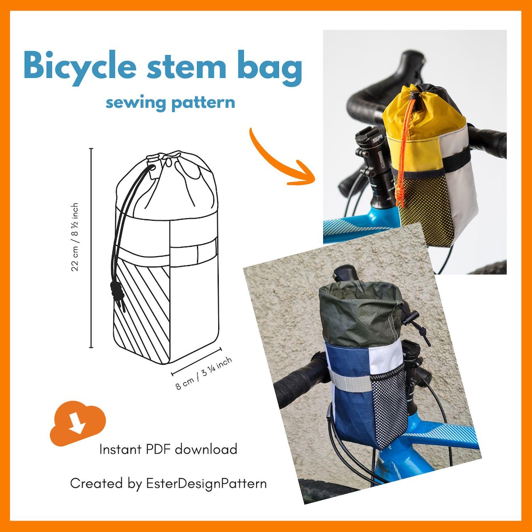Bikepacking Stem Bag Pattern PDF – Make Your Own Ultralight Handlebar ...