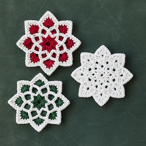 Crochet Star Flower Ornament Pattern PDF, Beginner Tutorial, Holiday ...